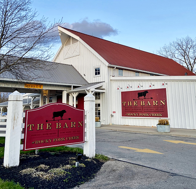 Red roof, white walls, and steaks that would make a vegetarian question their life choices. The Barn knows how to make an entrance&mdash;and an entr&eacute;e.