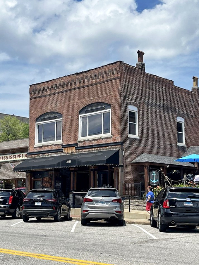 Historic brick meets modern bistro style, creating the perfect setting for exceptional sandwich artistry.