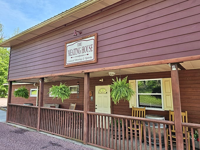 That cozy patio setting makes every meal feel like a backyard barbecue with friends.