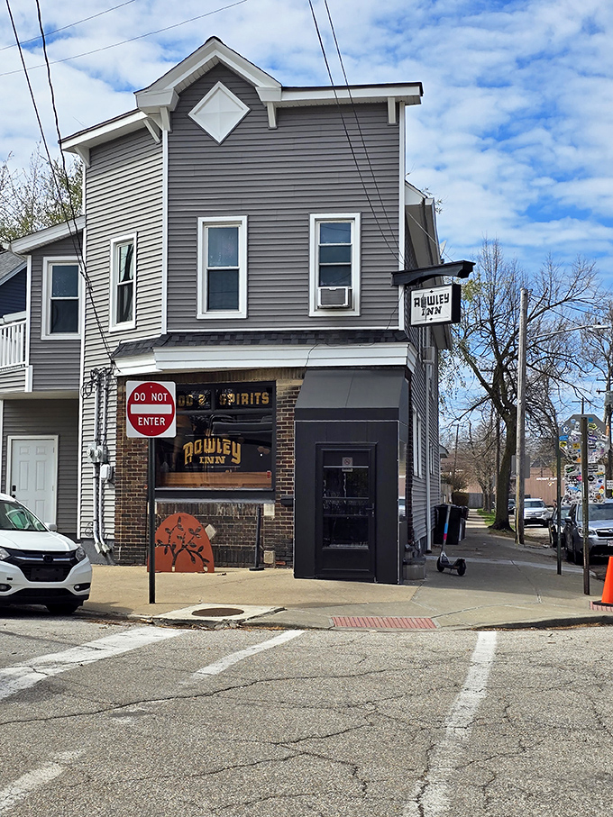 Don't let the "Do Not Enter" sign fool you &ndash; The Rowley Inn welcomes hungry visitors through the proper door to neighborhood comfort.