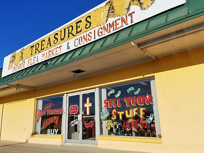 Indoor flea markets like Treasures offer the luxury of browsing without worrying about weather or seasons.