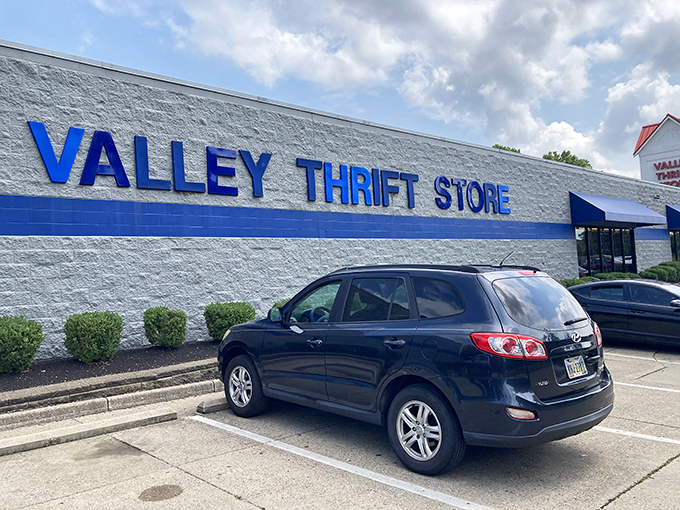 The unassuming exterior hides a carefully organized wonderland where budget-conscious shoppers become treasure hunters.