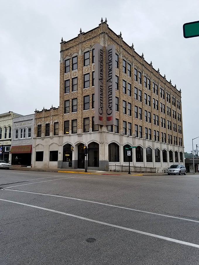 Admire the striking architecture of this historic downtown building as you explore the charming streets of Washington during your visit.