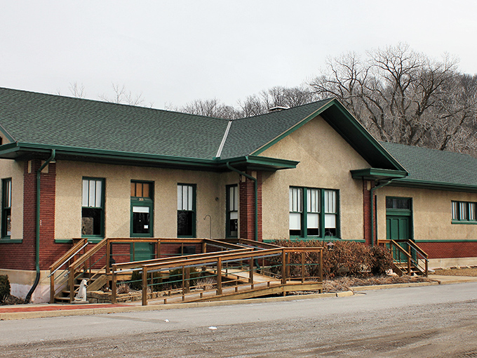 This welcoming community building proves that small towns know how to blend practicality with neighborly charm perfectly.