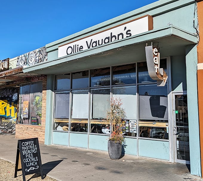 Strip mall surprise with serious breakfast credentials - proof that great food needs no fancy address.