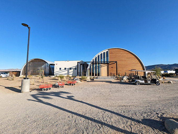 AutoCamp's distinctive dome structures bring glamping to new heights, offering desert luxury without sacrificing that essential Joshua Tree weirdness.