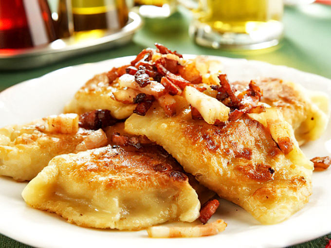 Sometimes you need pierogi and bacon together because life's too short for boring potato dishes, right?