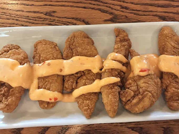 Bang Bang Chicken that lives up to its name&mdash;crispy tenders drizzled with that signature sauce that makes you wonder why you'd eat chicken any other way.