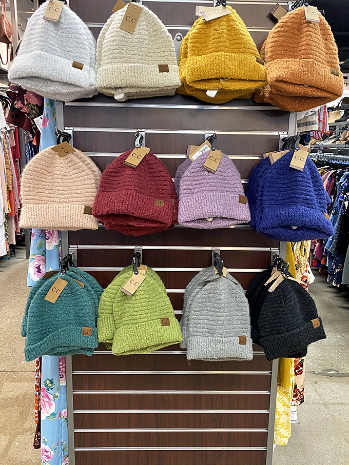 A beanie bonanza in every color of the rainbow. Winter is coming, but your head will be both warm and fashionable.