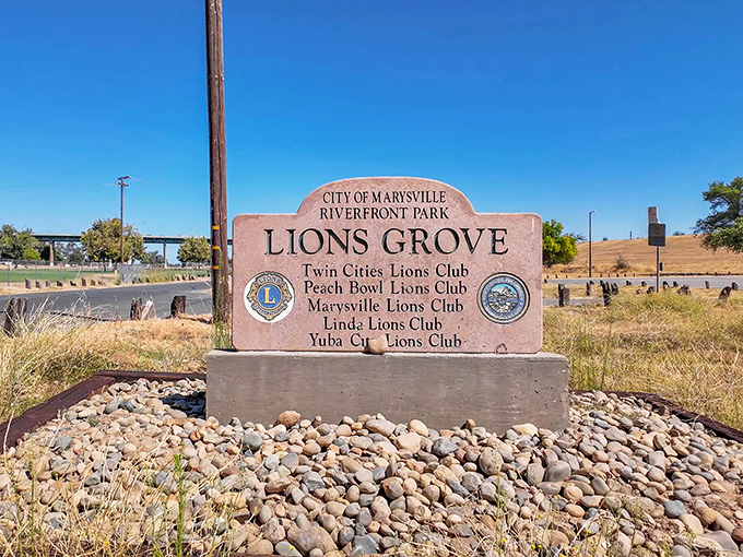 Riverfront Park welcomes visitors with a stone sign that's built to last&mdash;much like the community spirit behind it.
