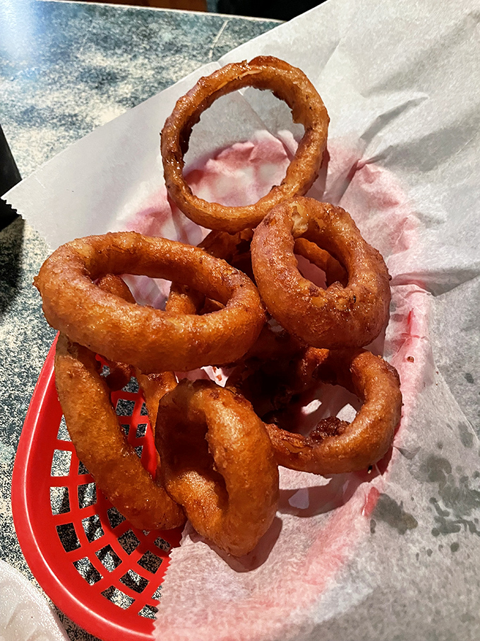Onion rings with the perfect crunch-to-give ratio&mdash;each one a golden bracelet of flavor that makes vegetables worth eating.