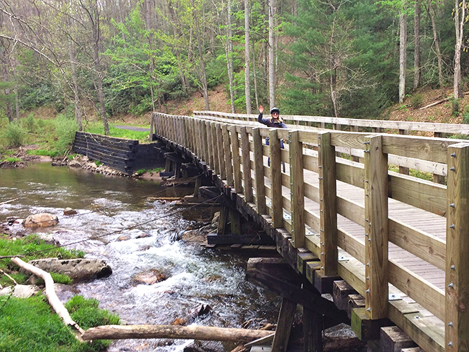 These wooden bridges along the trails around Damascus offer that perfect mix of engineering and nature&mdash;like walking through a real-life Studio Ghibli film.