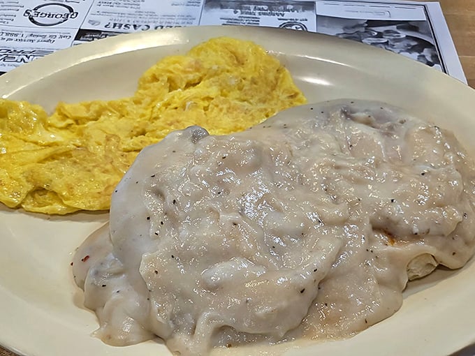 Biscuits and gravy &ndash; the breakfast equivalent of a warm hug from your grandmother, if your grandmother had a PhD in comfort food.