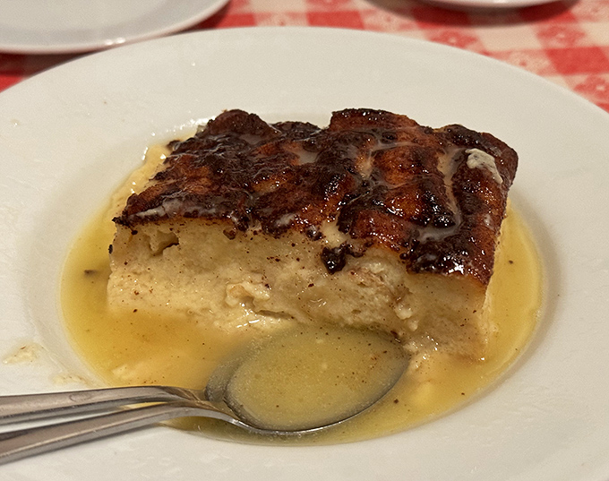 Bread pudding swimming in whiskey sauce&mdash;comfort food that somehow manages to hug your soul while giving it a little kick in the pants.