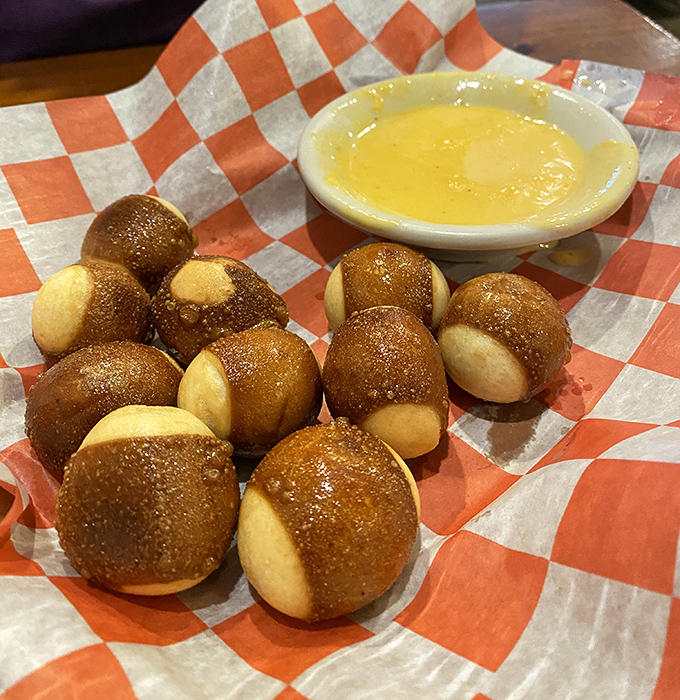 Buckeye Pretzel Bites: where Ohio state pride meets beer cheese in a warm, pillowy marriage that would make any Midwesterner misty-eyed.