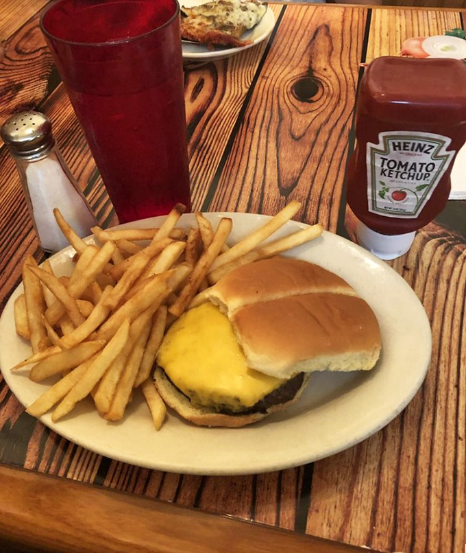 Sometimes you need a break from pizza &ndash; this burger and fries combo hits all the comfort spots.