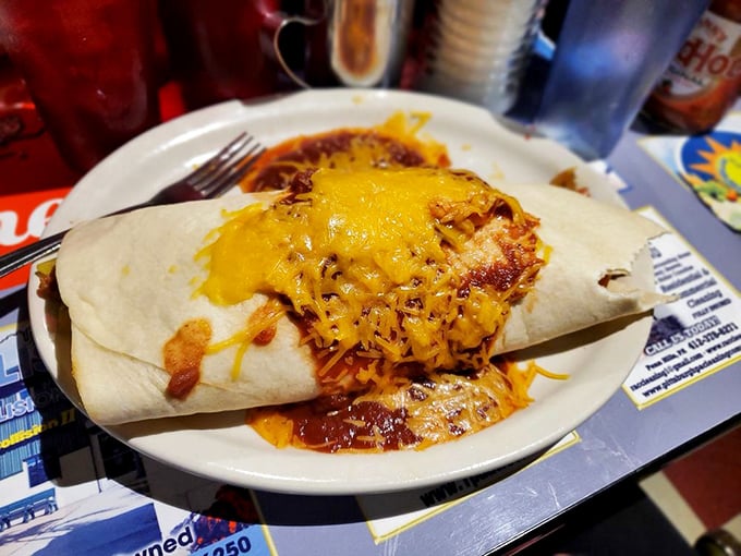 This isn't just a breakfast burrito&mdash;it's a hand-held festival wrapped in a tortilla and smothered in melted cheese.