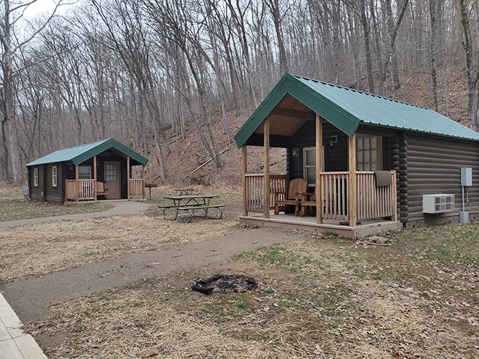 Rustic luxury! These cozy cabins provide the perfect middle ground between roughing it and bringing your entire household with you.