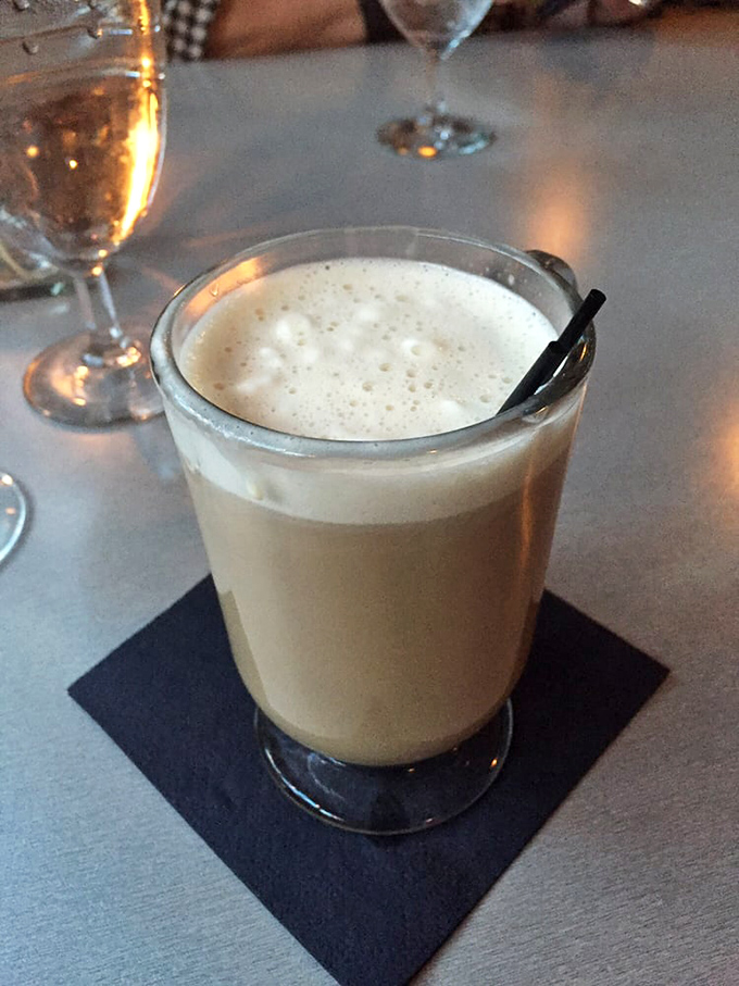 This cocktail arrives looking like autumn decided to throw a party in your glass.