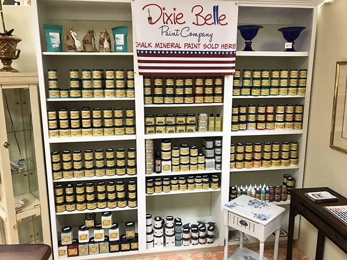 DIY paradise! Dixie Belle Paint's colorful array promises to transform your yard sale find into that "custom piece" friends will swear came from a designer boutique.