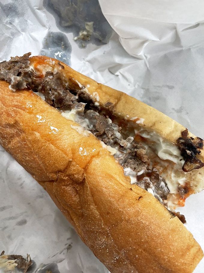 A cheesesteak that would make Rocky proud&mdash;no bells, no whistles, just delicious authenticity.