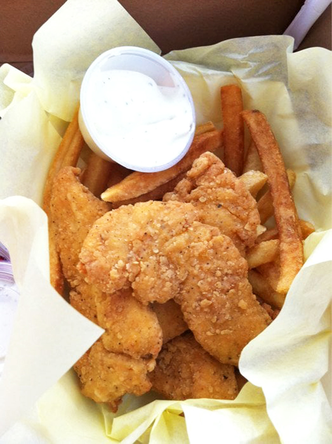 Crispy on the outside, tender on the inside – these chicken strips aren't just food, they're proof that simplicity done right is culinary genius.