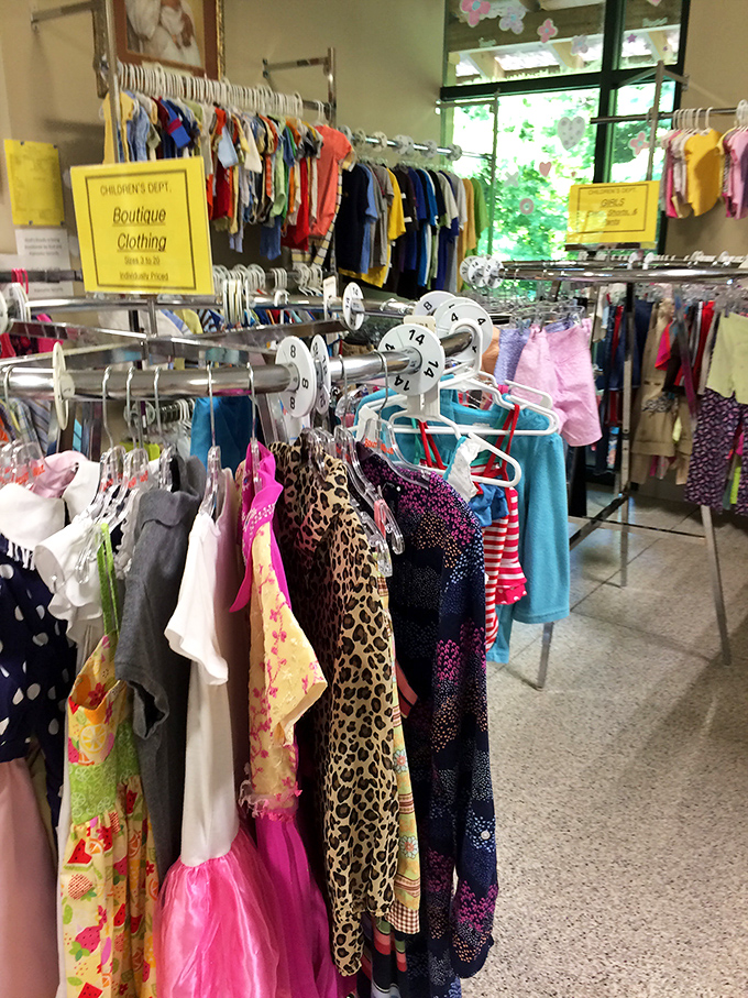 The children's clothing section is a rainbow of possibilities&mdash;where yesterday's special occasion outfit becomes tomorrow's everyday adventure wear. 