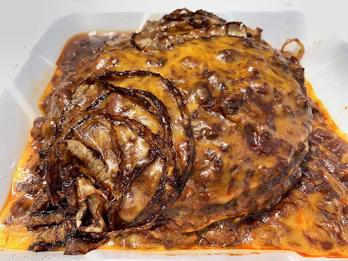 Who says chili is just for dinner? This creative stack proves breakfast has no boundaries.