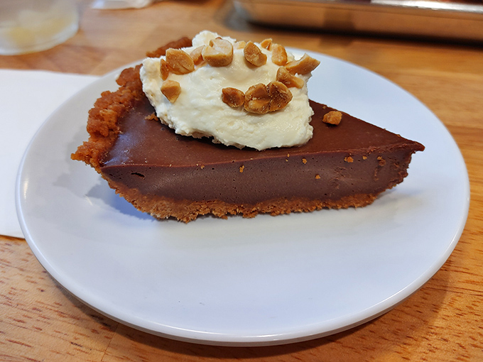 A chocolate peanut butter pie that makes you wonder if dessert should actually come before the main course. Life is uncertain, after all.