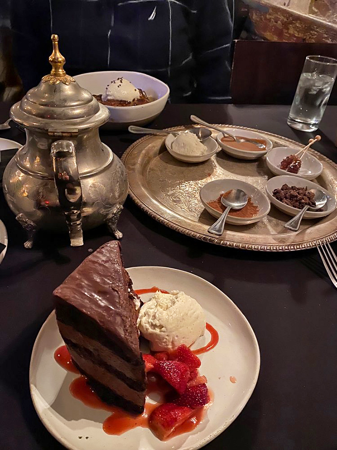 Chocolate cake that doesn't just satisfy your sweet tooth&mdash;it throws a party for it, complete with strawberries and ice cream as welcome guests.