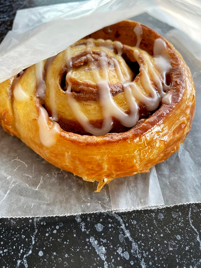 This cinnamon roll could double as a life preserver &ndash; if you weren't too busy eating it to care.