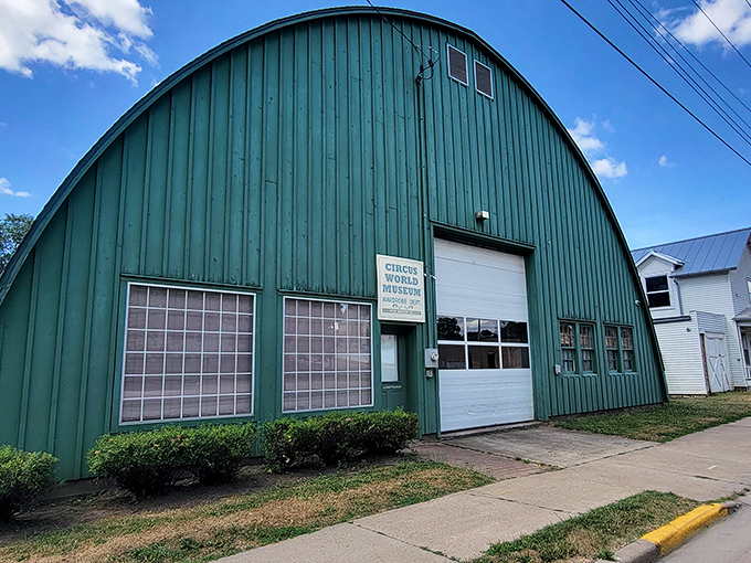 Circus World Museum's distinctive green barn houses treasures from America's circus heritage, where the extraordinary once became ordinary under the big top.