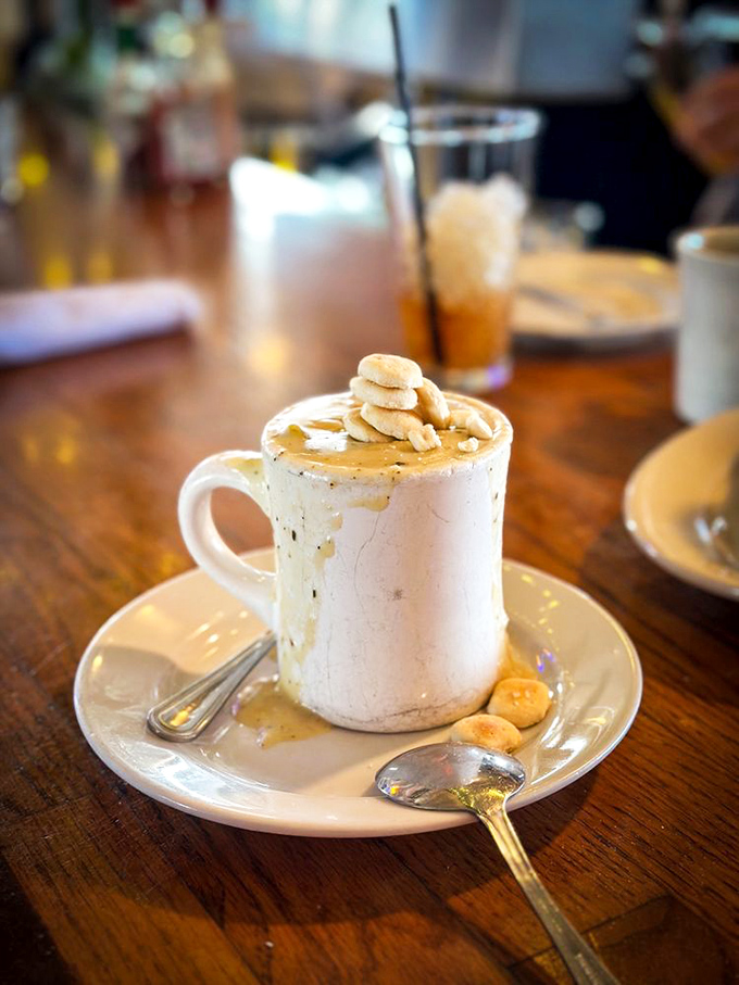 New England clam chowder thick enough to stand a spoon in, proving geography doesn't limit greatness.