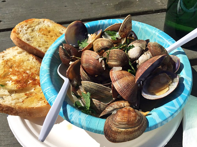 These Manila clams, swimming in herb-flecked broth with crusty bread for dipping, make a compelling case for the simple pleasures in life.