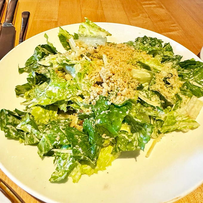 A Caesar salad that Julius himself would cross the Rubicon for &ndash; simple, classic, and executed with perfect precision.