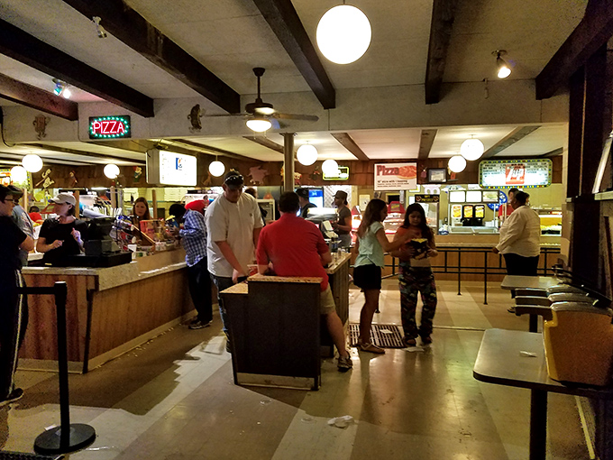 The beating heart of any drive-in&mdash;where teenagers earn first paychecks and families debate between pizza and hot dogs before settling on both.