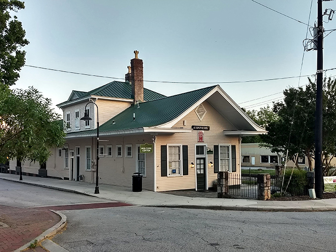 The Welcome Center looks like it should be selling tickets to the 1950s&mdash;complete with white picket fence and small-town hospitality.