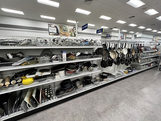 Pots, pans, and possibilities line these shelves&mdash;each with stories of family dinners past and ready for your culinary adventures future.