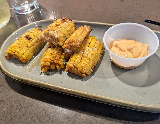 Corn transformed into the finger food of champions. These charred ribs prove vegetables can party just as hard as their meaty counterparts.