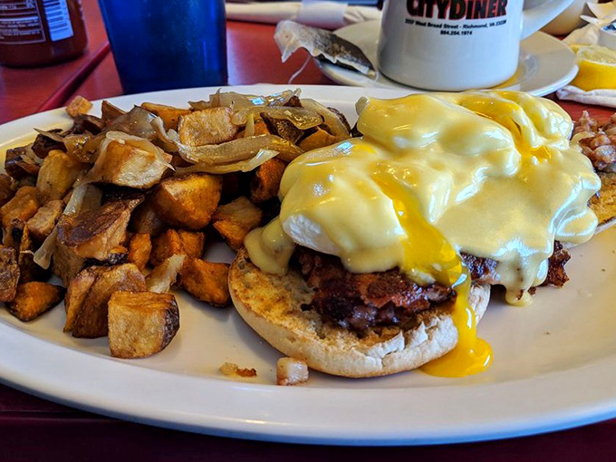 This eggs Benedict doesn't just break the yolk&mdash;it breaks the mold of what diner food can be.