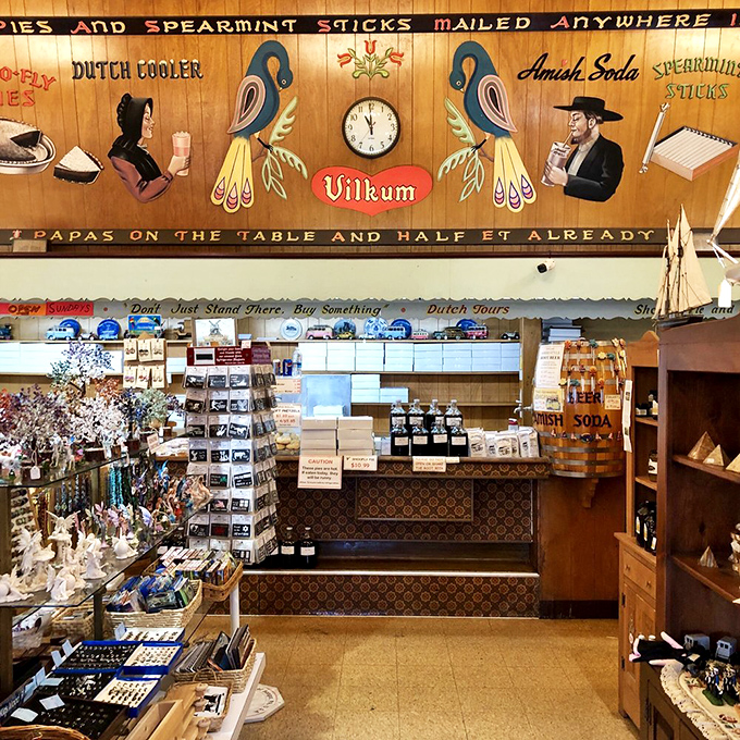 Behind this cheerful counter, Pennsylvania Dutch traditions meet modern appetites in perfect sweet harmony daily.