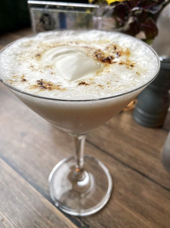 A cr&egrave;me br&ucirc;l&eacute;e with a sugar crust so perfectly torched it makes that satisfying crack that's music to dessert lovers' ears.