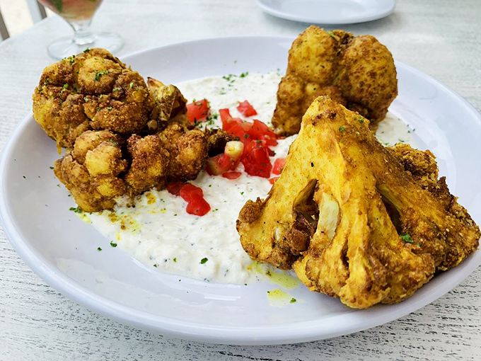 Cauliflower transformed from boring vegetable to curry-kissed star—proof that with the right seasoning, anything can have its moment.
