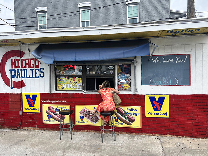 The service window—where dreams come true and diets go to die. Chicago comfort food served with a side of nostalgia.