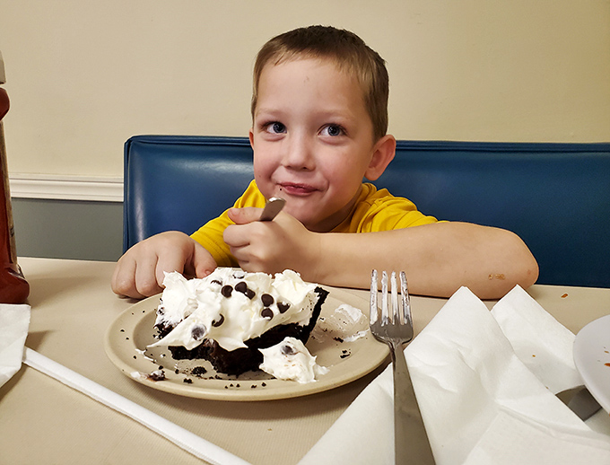 The dining area welcomes everyone from NASA engineers to beach bums. In Florida's breakfast democracy, all are equal before the mighty pancake.