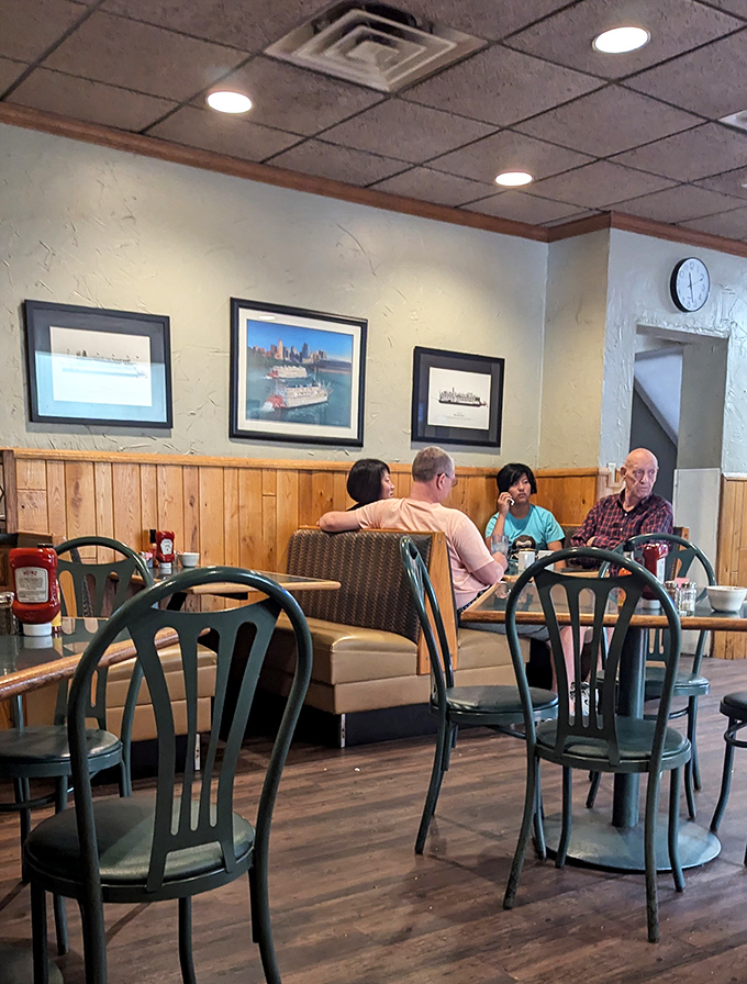 The real ambiance isn't in the decor&mdash;it's in these moments of connection happening over plates of comfort food and endless coffee refills.