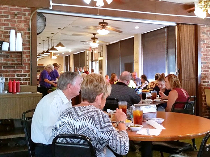 The dining room hums with the soundtrack of community&mdash;forks on plates, ice in glasses, and conversations that matter.