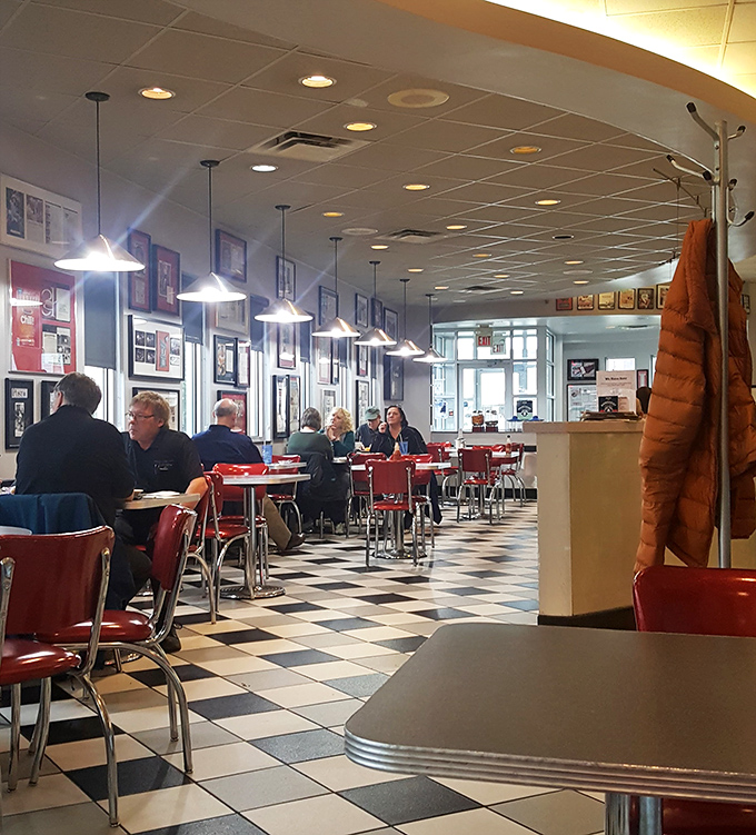 The diner hums with conversation and satisfaction. These aren't just customers &ndash; they're participants in a Cincinnati culinary tradition.