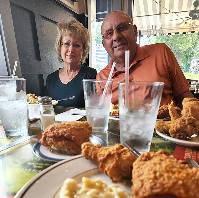 Happy diners discovering what happens when comfort food gets the respect it deserves.