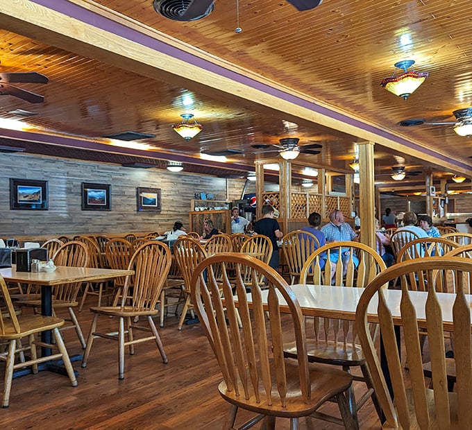 Happy diners proving that good food is the universal language everyone speaks fluently here.